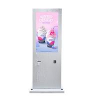 China 43-inch Touchscreen Vertical Outdoor Lcd Advertising Player with Built-in Card Reader and Printer for sale