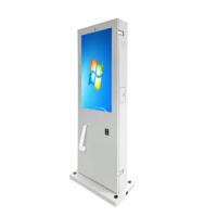 China 43-inch Touchscreen Vertical Outdoor Lcd Advertising Player with Built-in Card Reader and Printer for sale