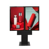 China 49-inch High-Brightness Rainproof Column-Mounted Dual-Screen Smart Display Outdoor Video Machine for sale
