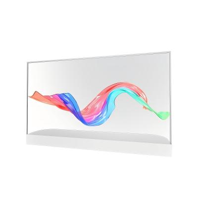 China New Style 55 inch TouchScreen Transparent OLED Display Showcase for sale