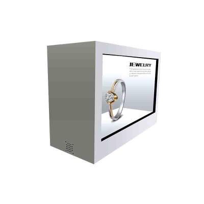 China Small Luxury Goods Inside A 32-inch Touch Transparent LCD Jewelry Showcase Cabinet for sale