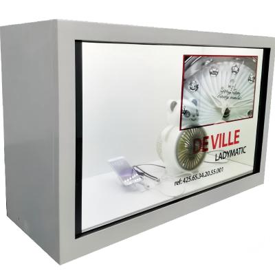 China 32 inch transparent screen display price advertising monitor showcase lcd display box transparent lcd display for sale