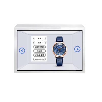 China NEW Technology HD 1080P LCD Monitor Showcase 43 Inch Transparent Display Box Price with Touch Screen for sale