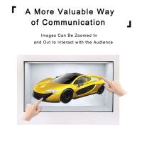 China high quality multi touch 43 inch transparent advertising display price for sale