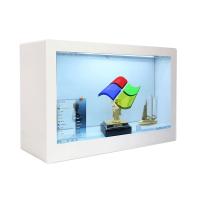 China 43 inch transparent LCD showcase with transparent lcd screen price for sale