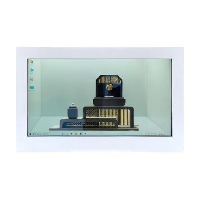 China 55 inch transparent display box manufacturer advertising monitor translucent lcd screen for sale