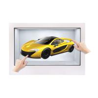 China 55 inch transparent advertising display manufacturer indoor double sided digital signage screen display for shop window for sale