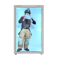China 75 inch Indoor 3D Hologram Interactive Touch Screen LCD Transparent Box for Retail Store Elevator Airport Education Showcase for sale