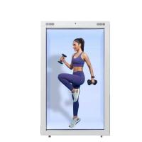 China 85 inch 3D Video Holographic Transparent Touch Screen Display LCD Showcase Human Size Interactive 3d Hologram Box for sale