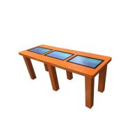 China Free standing 21.5 inch indoor lcd interactive Windows or windows system coffee game smart touch screen table for sale
