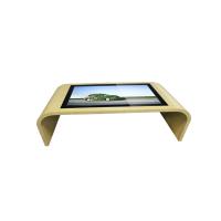 China 43 Inch Android Windows LCD Interactive Smart Screen Coffee Table with NFC Module Power Charging Station Camera Module for sale