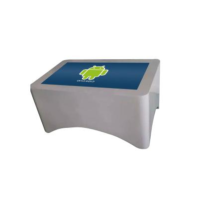China 43 Inch U-shaped Multi-functional Smart Desk Touch Screen All-in-one Machine Interactive Entertainment LCD Touch Coffee Table for sale