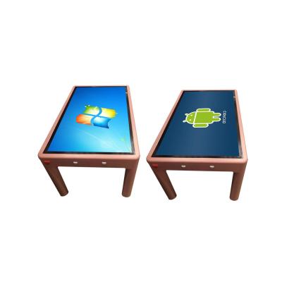 China 55 Inch Large Screen Coffee Table Touch Game Terminal Smart Table Touch Screen for sale