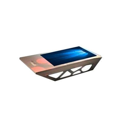 China 55-Inch Hollow-Out Design Smart Negotiation Table Smart Coffee Table Style Table Top Touch Screen for sale