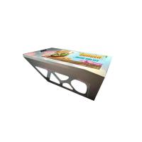 China 55-Inch Hollow-Out Design Smart Negotiation Table Smart Coffee Table Style Table Top Touch Screen for sale