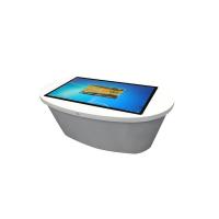 China 55-Inch Multifunctional Business Entertainment Exhibition Hall Capacitive Oval Smart Touch Screen Drafting Table for sale