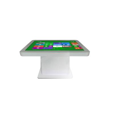 China 55-Inch T-Shaped Smart Multi Touch Screen Table All-in-One LCD Interactive Entertainment Business Presentation Touch Table for sale