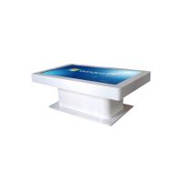 China 55-Inch T-Shaped Smart Multi Touch Screen Table All-in-One LCD Interactive Entertainment Business Presentation Touch Table for sale