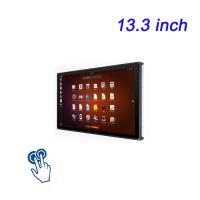 China 13.3 Inch Capacitive Linux Touch Screen Monitor Indoor Multi Touch Industrial Monitor Direct Factory for sale