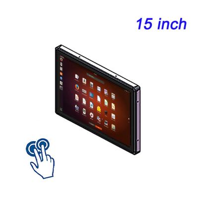 China 15 Inch Lcd Capacitive Touch Screen Industrial Multi Linux Touch Panel Monitor for sale