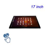 China 17 Inch Wall Mounted WiFi Linux Industrial Touchscreen Monitor PC for Airport Shopping Mall Use for sale
