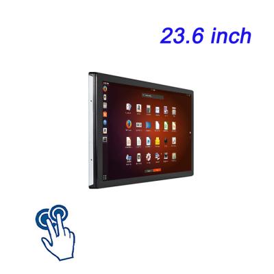 China 23.6-inch Smart Promotion Advertising Machine Exhibition Hall Linux Industrial Touchscreen Monitor for sale