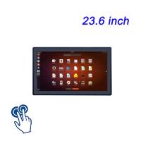 China 23.6-inch Smart Promotion Advertising Machine Exhibition Hall Linux Industrial Touchscreen Monitor for sale