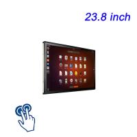 China 23.8 inch All-Metal Embedded Industrial All-in-One PC Rack-Mount HDMI Touchscreen Monitor for sale