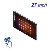 China 27 inch PLC Wall-Mounted Touch Embedded Computer Industrial Monitors for sale