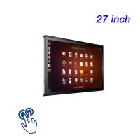 China 27 inch PLC Wall-Mounted Touch Embedded Computer Industrial Monitors for sale