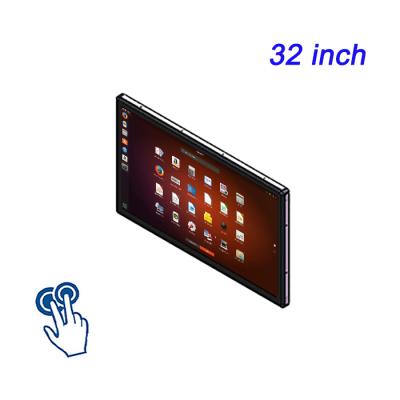 China 32 inch Embedded Self-Service Vending Machine Capacitive Touch Linux System Industrial PC Touch Monitor for sale
