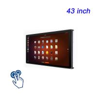 China 43 inch ZXTLCD Embedded Self-Service Vending Capacitive Linux Industrial Touch Monitor for sale