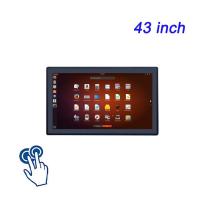 China 43 inch ZXTLCD Embedded Self-Service Vending Capacitive Linux Industrial Touch Monitor for sale