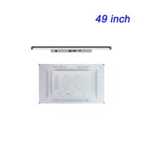 China 49 inch Embedded Dual Ethernet Port Advertising Dustproof Waterproof Industrial Touch Screen for sale