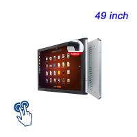 China 49 inch Embedded Dual Ethernet Port Advertising Dustproof Waterproof Industrial Touch Screen for sale