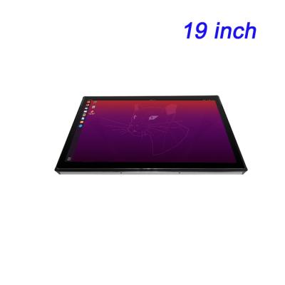 China 19 inch Fully Enclosed Front Switch USB Configuration PLC Industrial Wireless LCD Monitor for sale