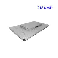 China 19 inch Fully Enclosed Front Switch USB Configuration PLC Industrial Wireless LCD Monitor for sale