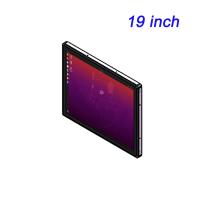 China 19 inch Fully Enclosed Front Switch USB Configuration PLC Industrial Wireless LCD Monitor for sale