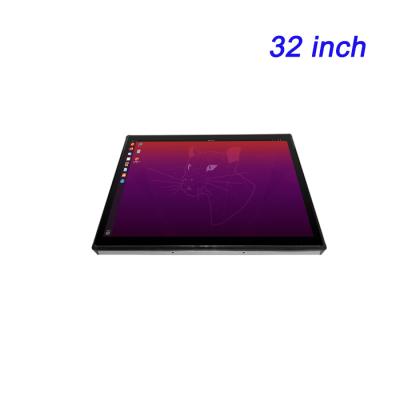 China 32 inch Embedded Fully Enclosed Workshop Industrial All-in-One Monitor for sale