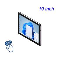 China 19 Inch Industrial Control Monitor Embedded Resistive Best TouchScreen Monitors Desktop for sale