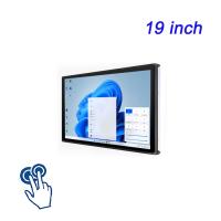 China 19 Inch Industrial Control Monitor Embedded Resistive Best TouchScreen Monitors Desktop for sale