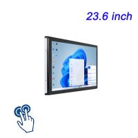 China Metal Casing 23.6 Inch Embedded Waterproof IP65 PC Industrial Capacitive HDMI TouchScreen Monitor for sale
