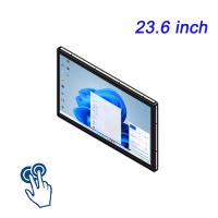 China Metal Casing 23.6 Inch Embedded Waterproof IP65 PC Industrial Capacitive HDMI TouchScreen Monitor for sale
