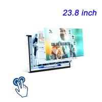 China 23.8 inch Customizable Drivers and Software Support Included Capacitive Touchscreen Industrial Panel Mount Monitor with Metal Frame for sale