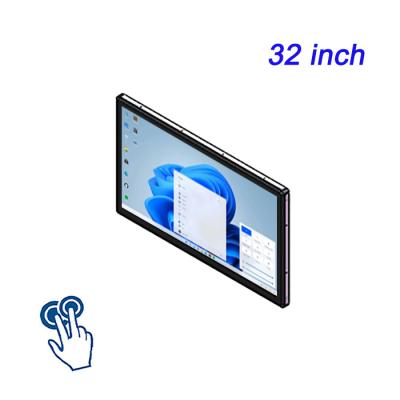 China 32 inch Smart Rugged TouchScreen Monitor Hmi Plc Windows All in One Tablet for sale