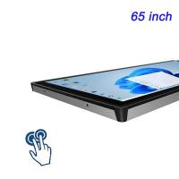 China Big Tablet Touch Screen 65 Inch Windows Embedded Computer Lcd Display Wall Mount Panel PC Monitor for sale