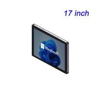 China 17 inch Building Embedded All-in-one High-definition LCD Display Intelligent Advertising Rugged Display Monitors for sale