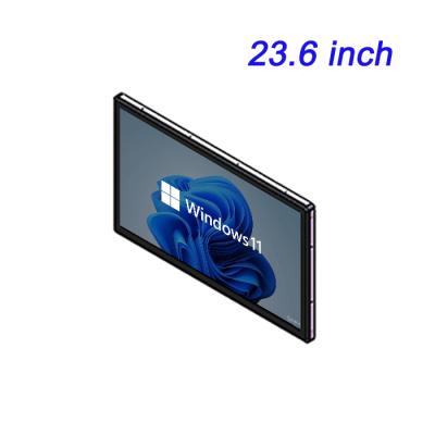 China 23.6 inch Industrial LCD Monitor Workshop Dust Proof Embedded Resistor Windows PLC Configuration King Ordering for sale