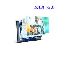 China 23.8 Inch Fully Enclosed Industrial Embedded Dustproof Horizontal Board Resistance TouchScreen LCD Monitor for sale