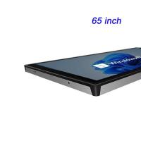 China 65 inch Cheap All in One Pc Industrial Panel Mount Monitor for Outdoor Lockers and Self-Service Kiosks for sale